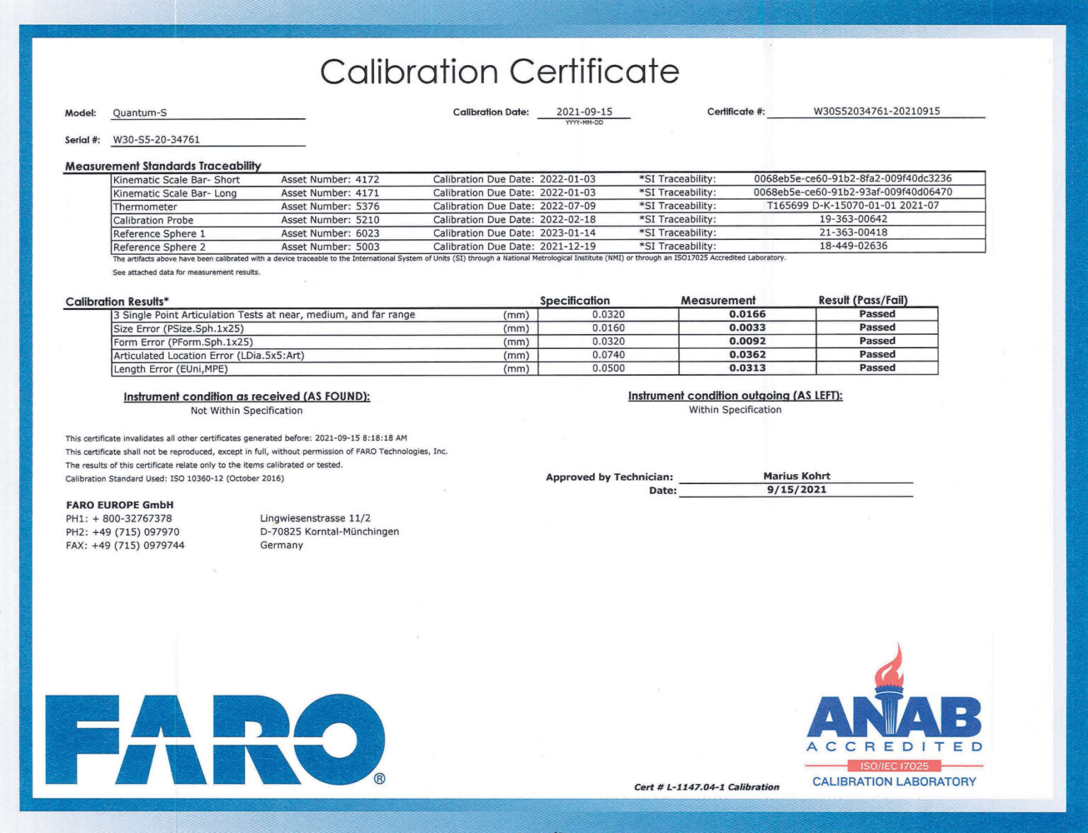 CERTIFICATIONS – QUALITY - Inox Carpenteria SRL